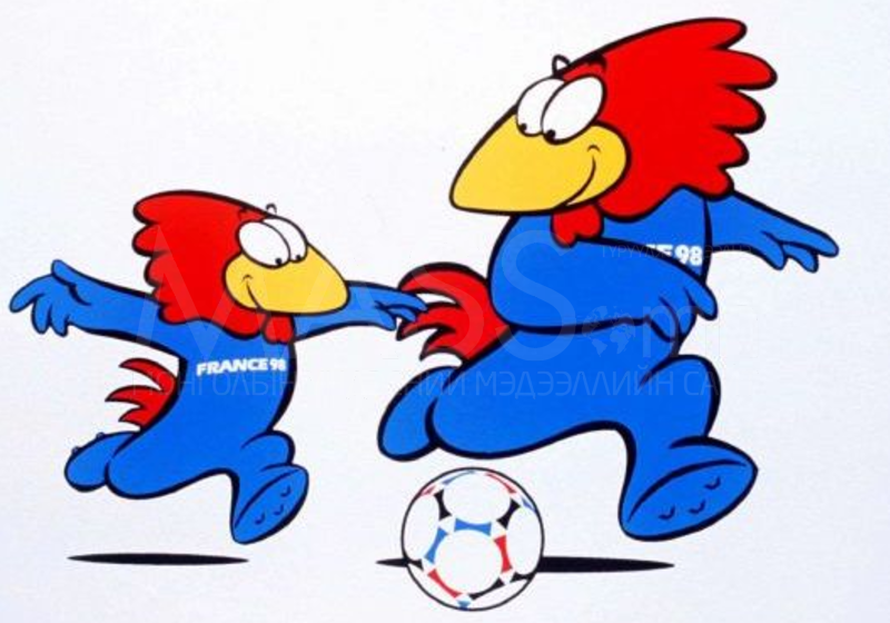 1998 оны ДАШТ-ий бэлгэ тэмдэг “Footix”