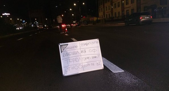 Хэвтээ тэмдэглэгээний ажлыг стандартын дагуу хийж гүйцэтгэлээ