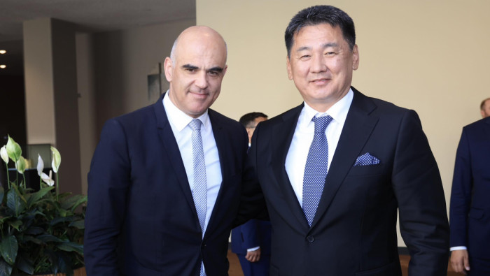 Монгол Улсын Ерөнхийлөгч У Хүрэлсүх Швейцарын Холбооны Улсын Холбооны Ерөнхийлөгчтэй уулзав